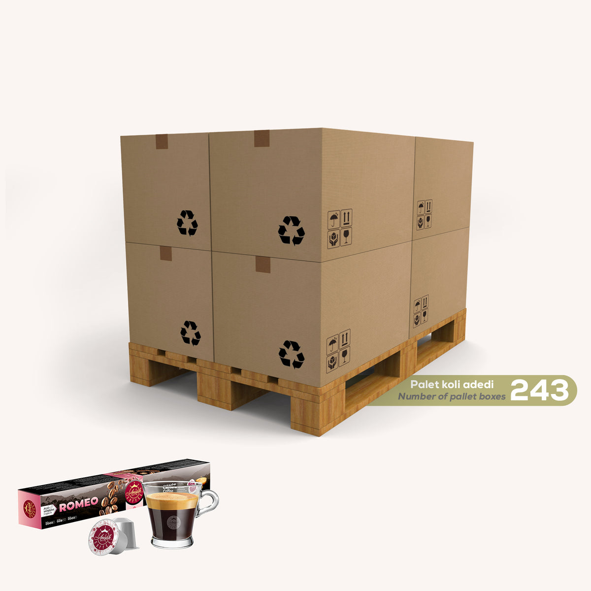 Romeo, Nespresso Uyumlu 10'lu Alüminyum Kapsül Kahve |12 x 243 | 2916 ...